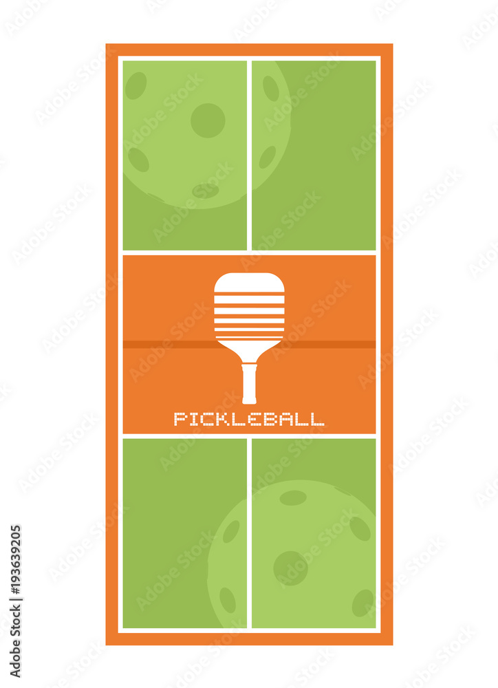 Pickleball symbol design Stock Vector | Adobe Stock