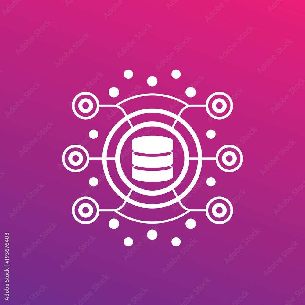 data mining, collecting vector icon Stock Vector | Adobe Stock