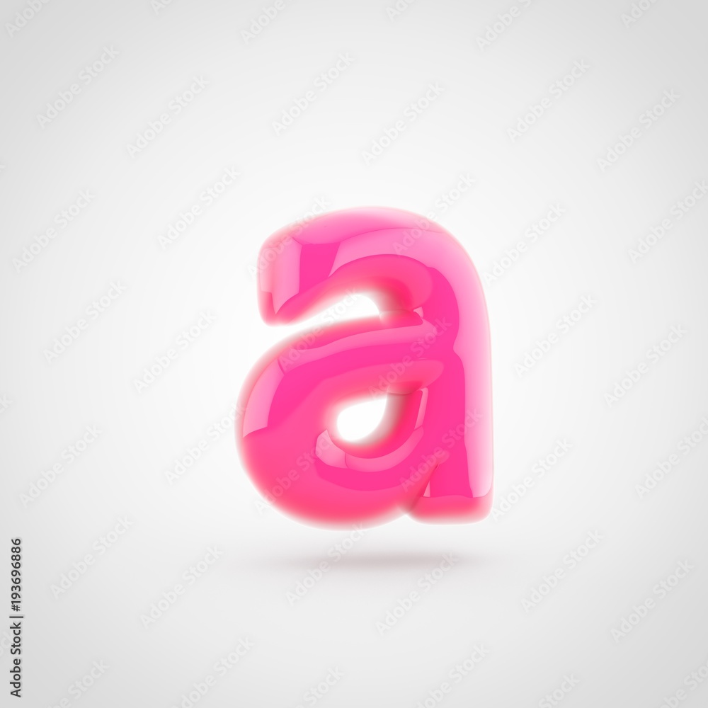 The Letter A Lowercase In Pink
