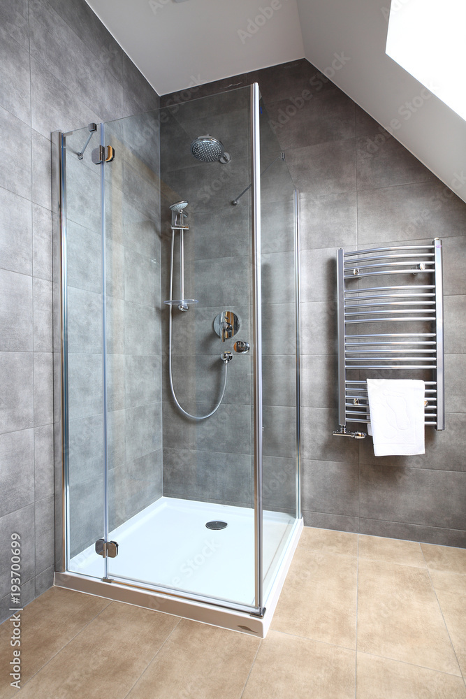 New modern clean bathroom Stock Photo | Adobe Stock