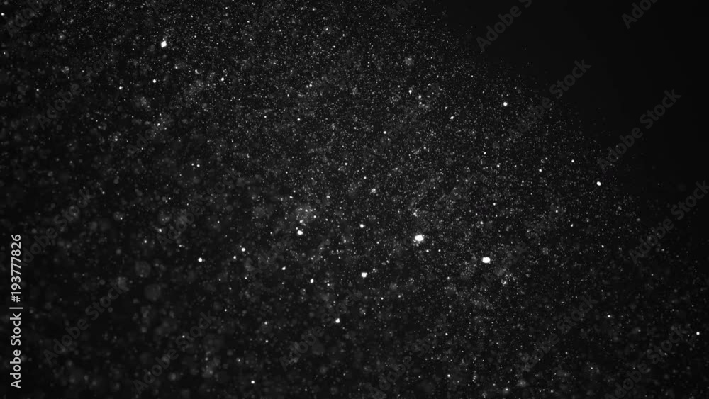 dust particles, abstract floating particles on black background ...