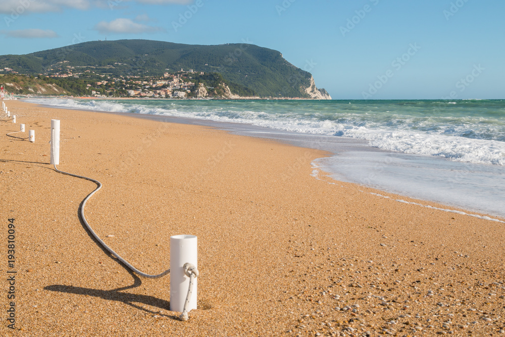 Spiaggia di Marcelli di Numana, Ancona, Marche, Mare Adriatico, Italia ...