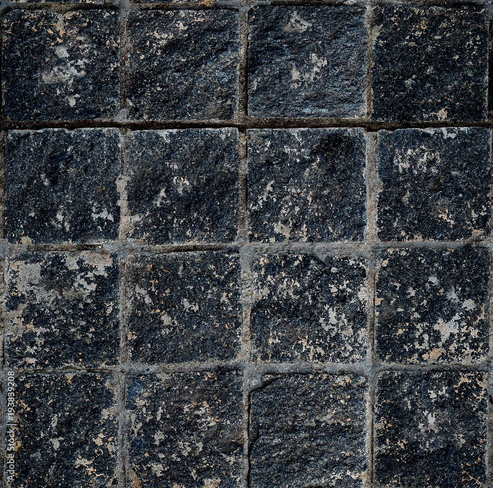 Natural granite stone seamless texture pattern made of granite squares ...