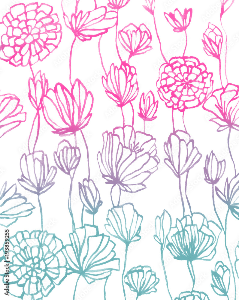 Flower Designs To Draw On Paper | Best Flower Site