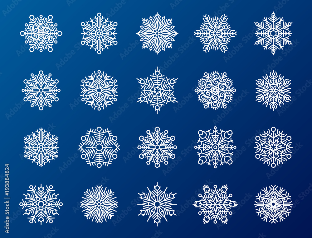 Snowflake season nature winter snow symbol frozen ice xmas element and ...