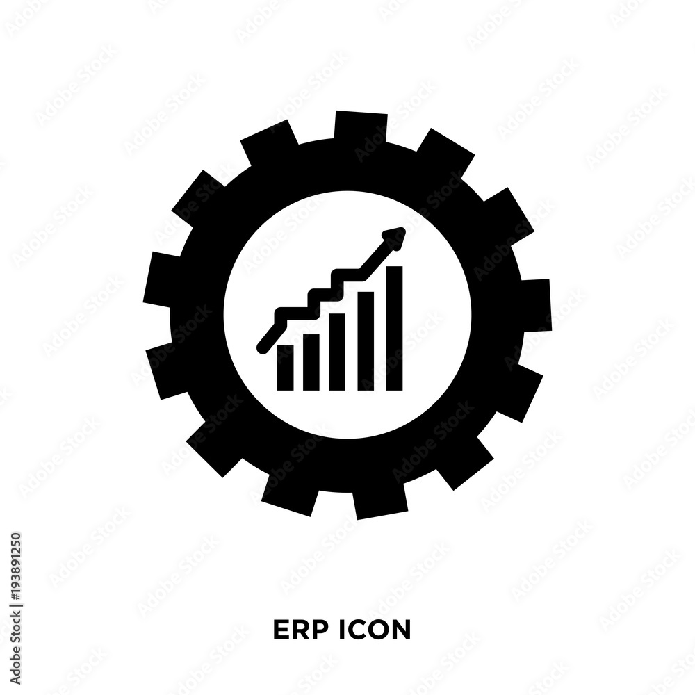 erp icon vector Stock Vector | Adobe Stock