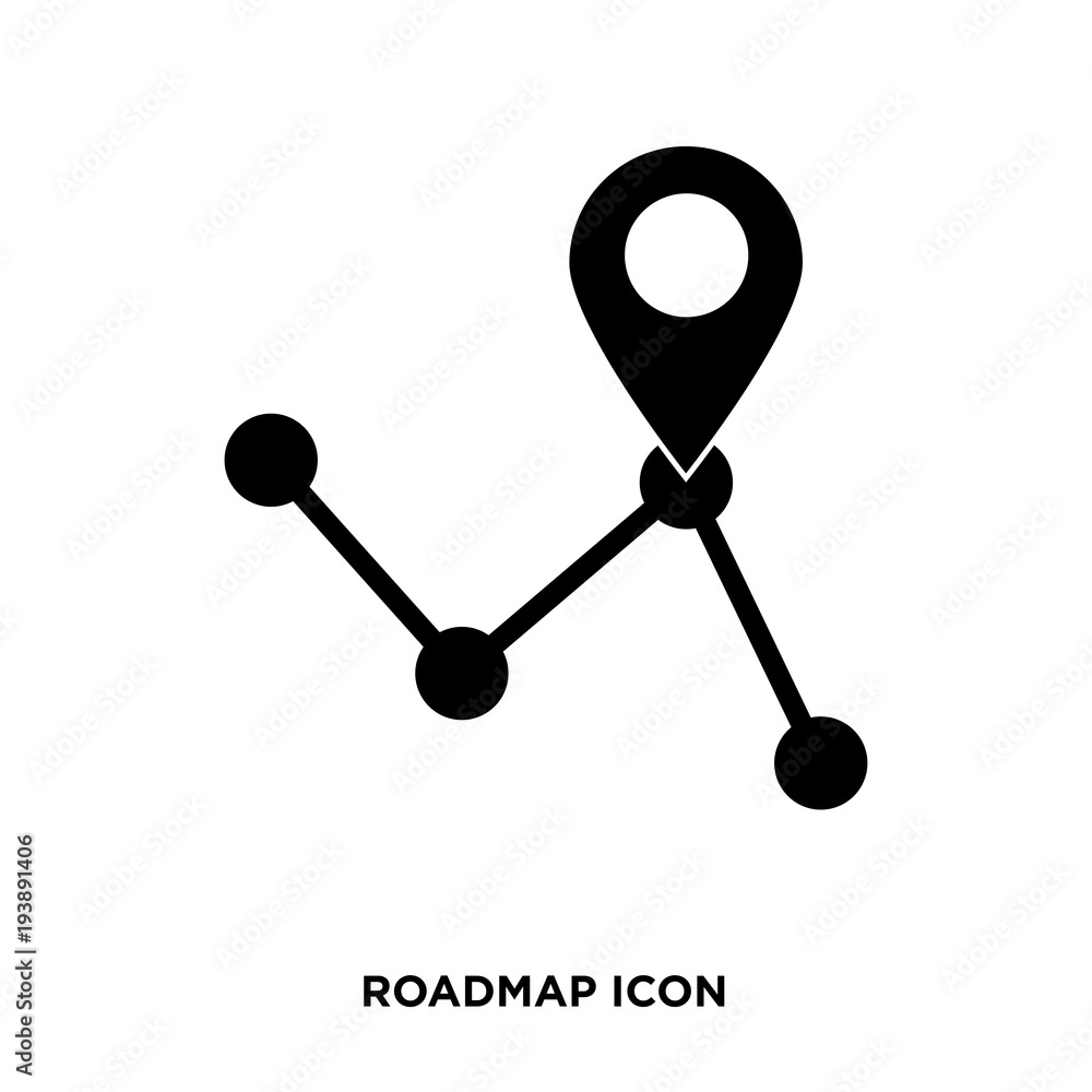roadmap icon vector Stock Vector | Adobe Stock
