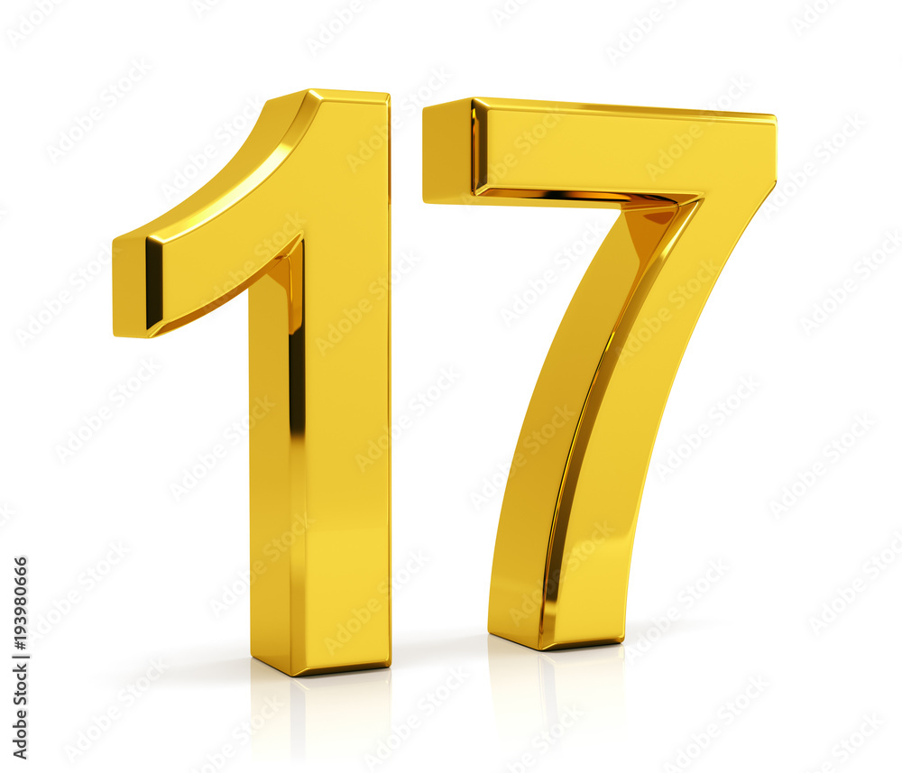 ภาพประกอบสต็อก Number 17 ภาพ | Adobe Stock