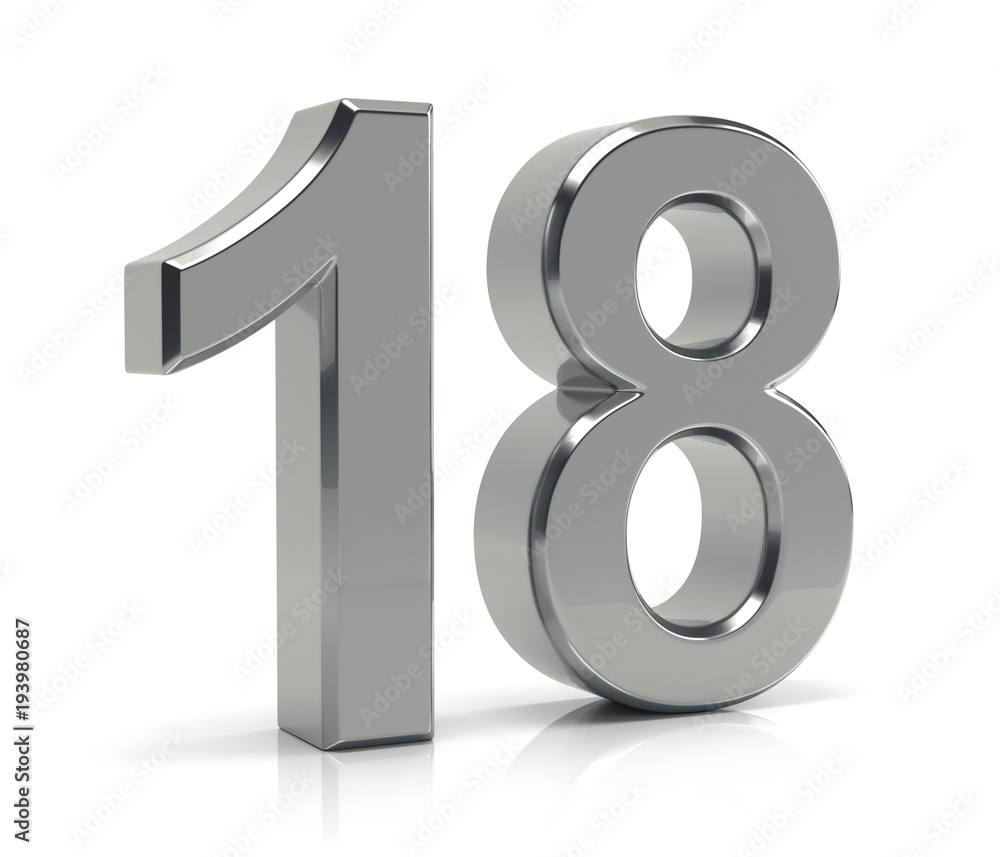 Number 18 Stock Illustration | Adobe Stock