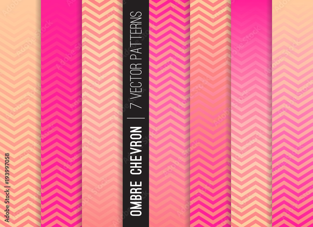 Ombre Chevron Background