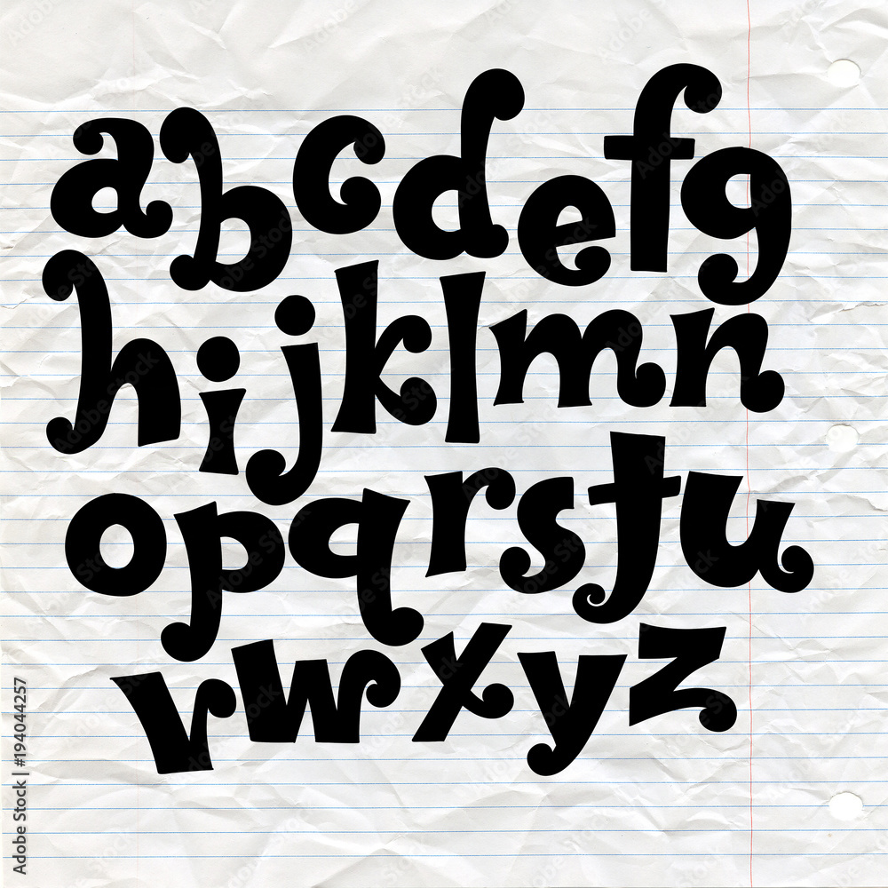 Vector Alphabet. Lettering and Custom Typography for Designs: Logo, for ...