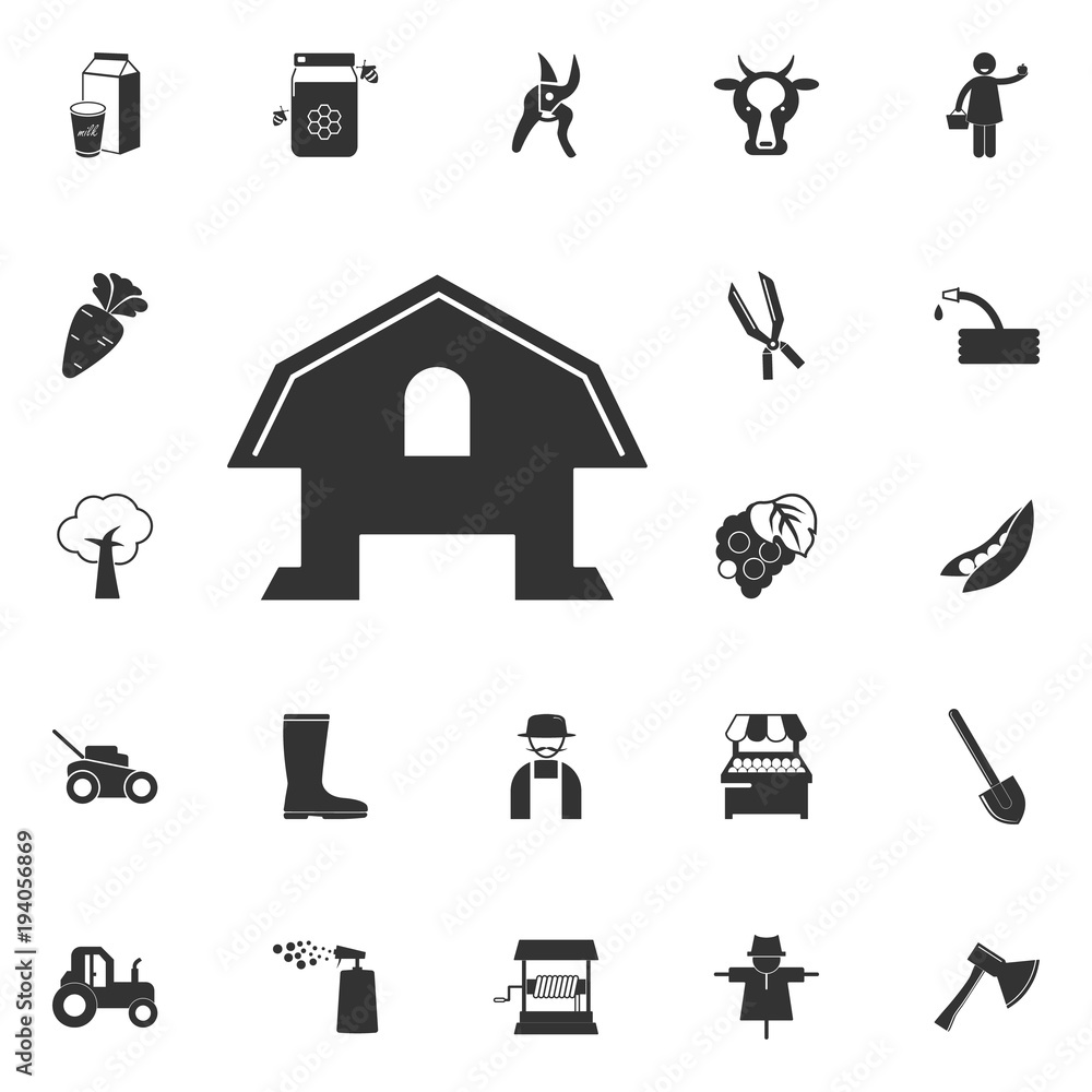 chicken house icon. Element of farming and garden icons. Premium ...