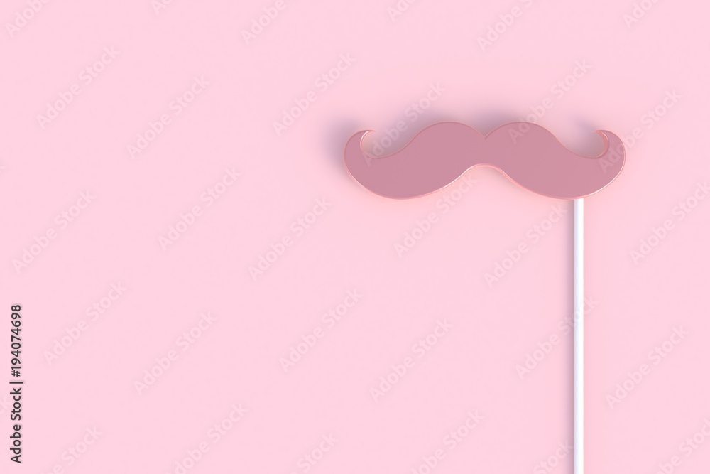 Pink Mustache Background