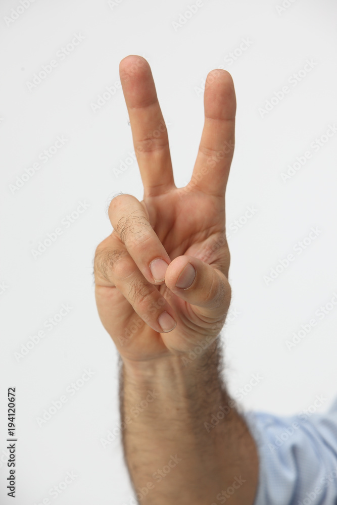 Handzeichen Stock Photo | Adobe Stock