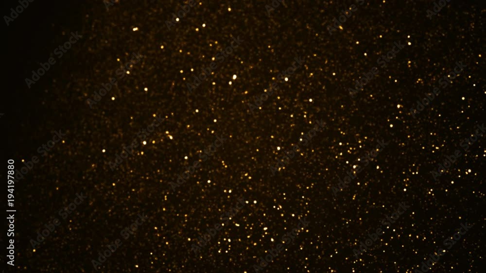 dust particles, abstract floating particles on black background ...