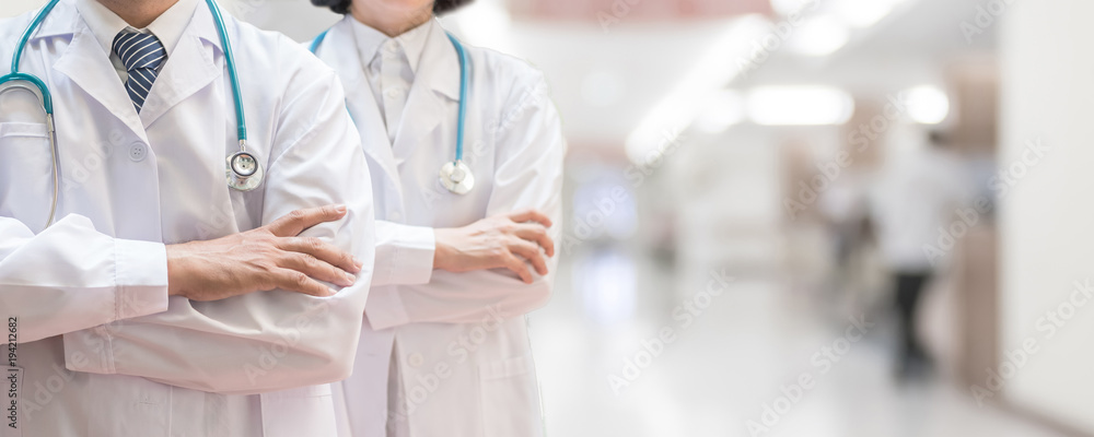 Doctor team with medical clinic background for nursing care ...