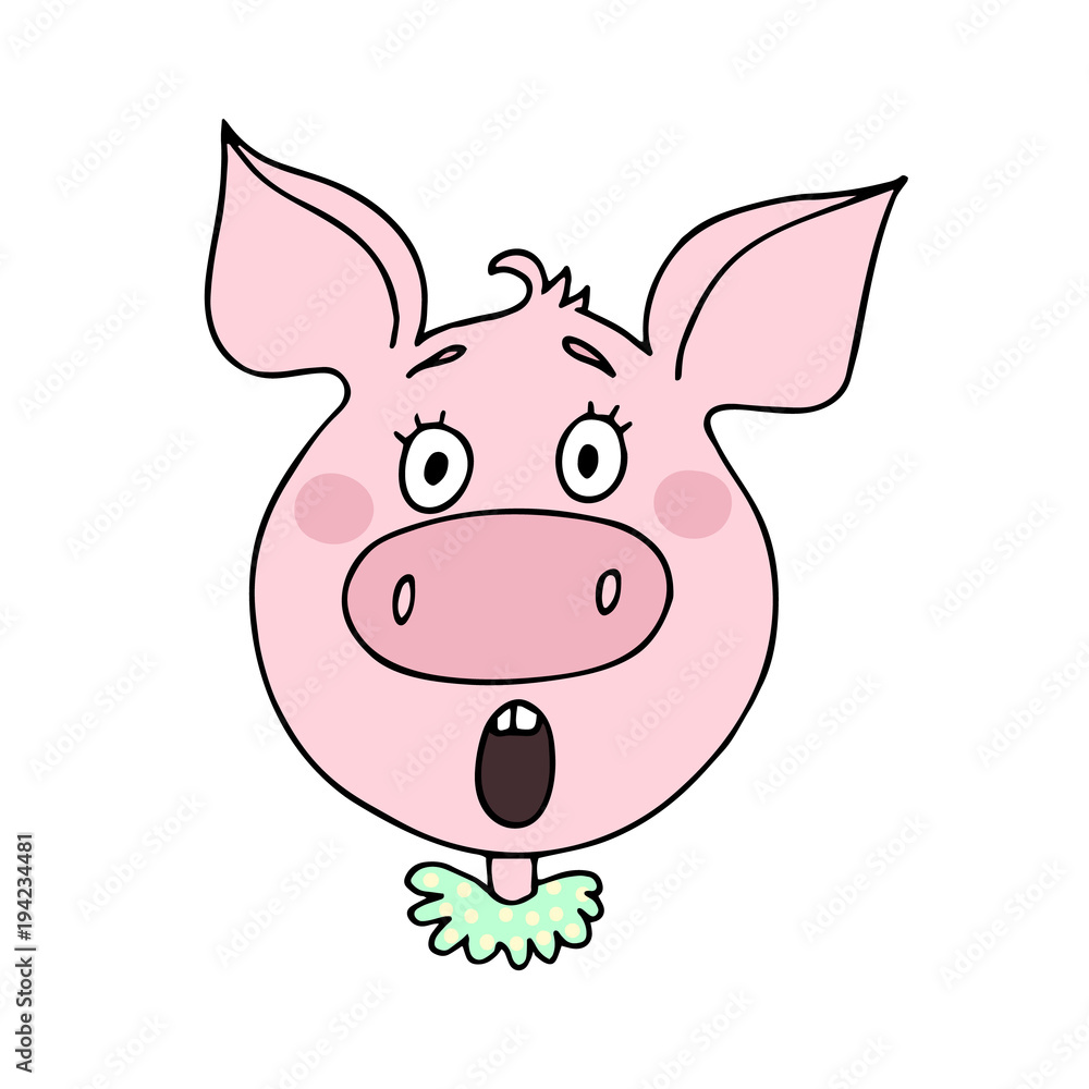 Surprised Pig