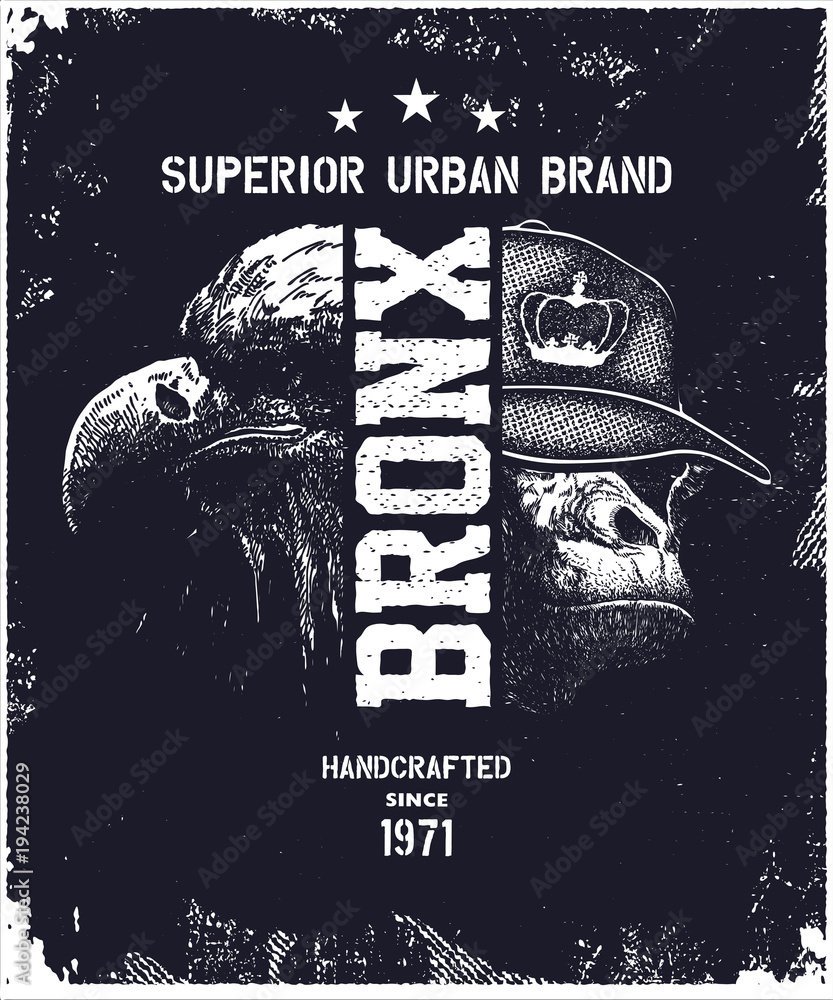 vintage urban typography vector illustration Stock Vector | Adobe Stock