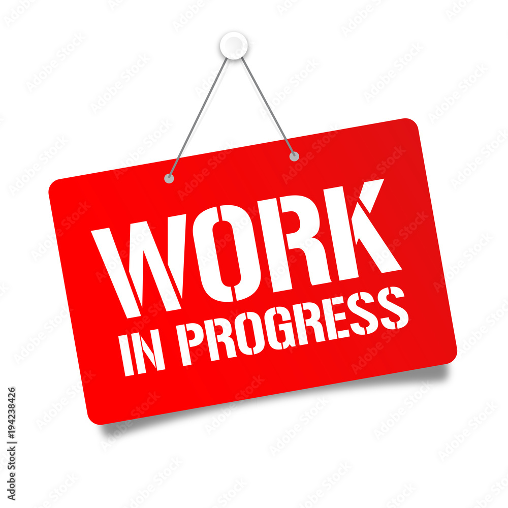 Vecteur Stock Work In progress | Adobe Stock