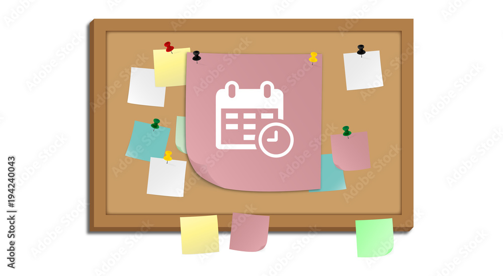 Pinnwand - Termin Stock-Vektorgrafik | Adobe Stock