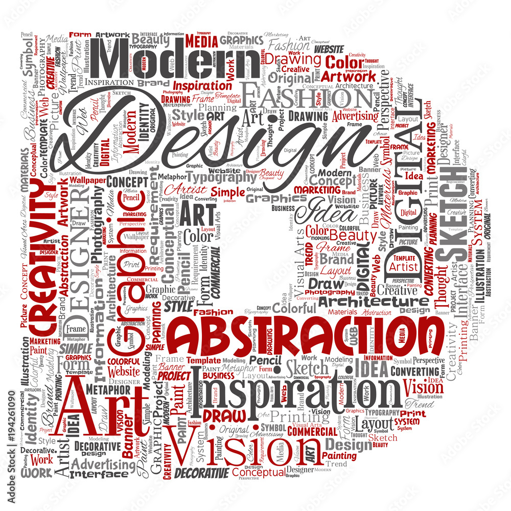 Vector conceptual creativity art graphic identity design visual letter ...