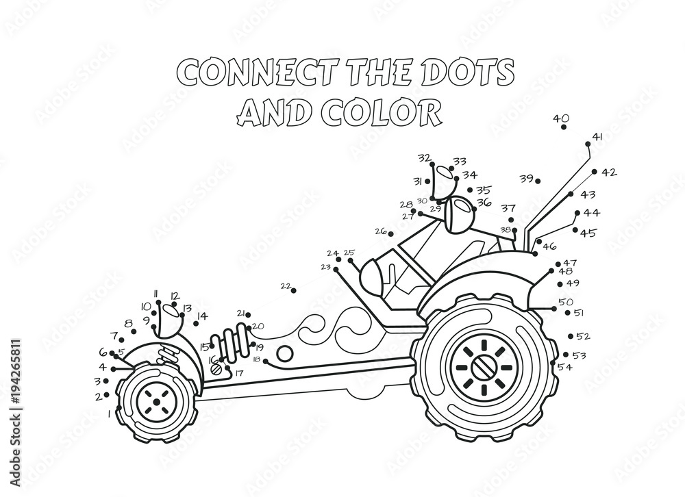 Numbers game, educational connect the dots game for children, Dune ...