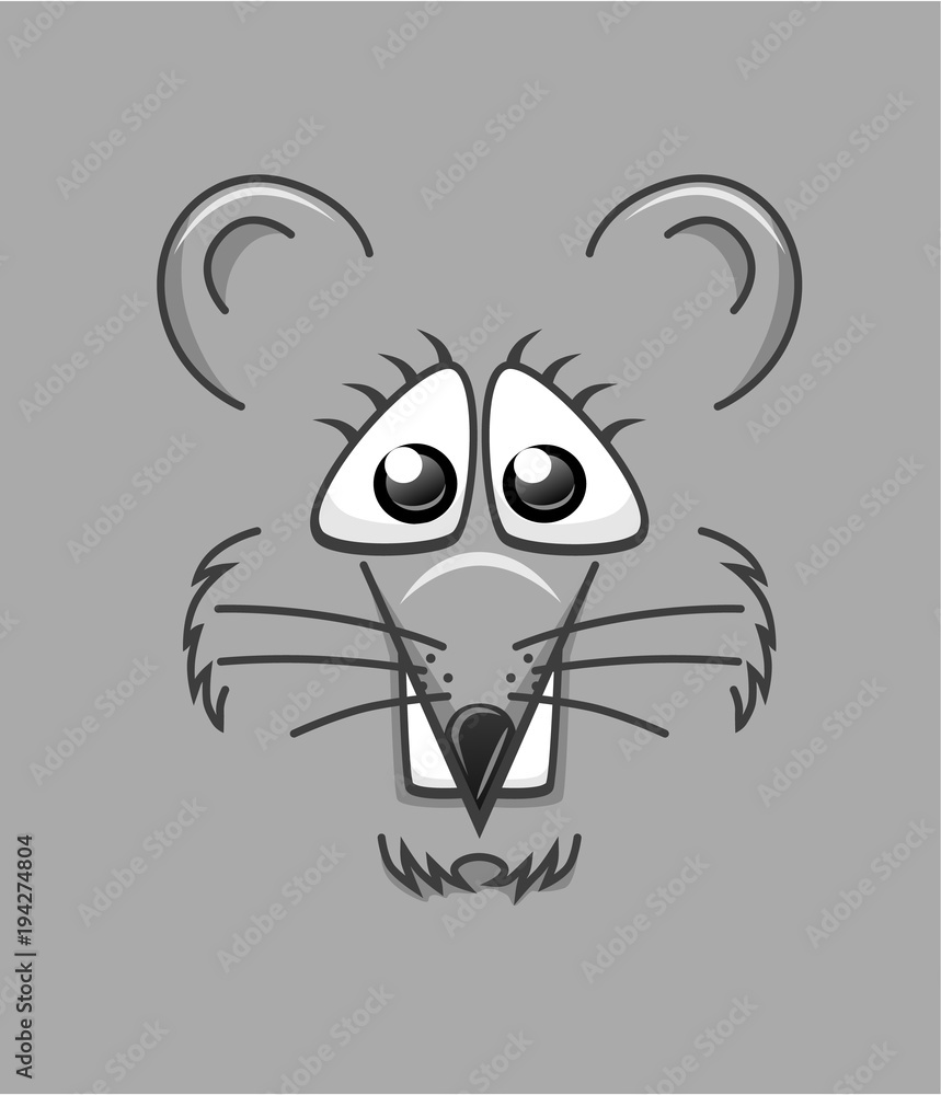 Cartoon mouse face background Stock Vector | Adobe Stock