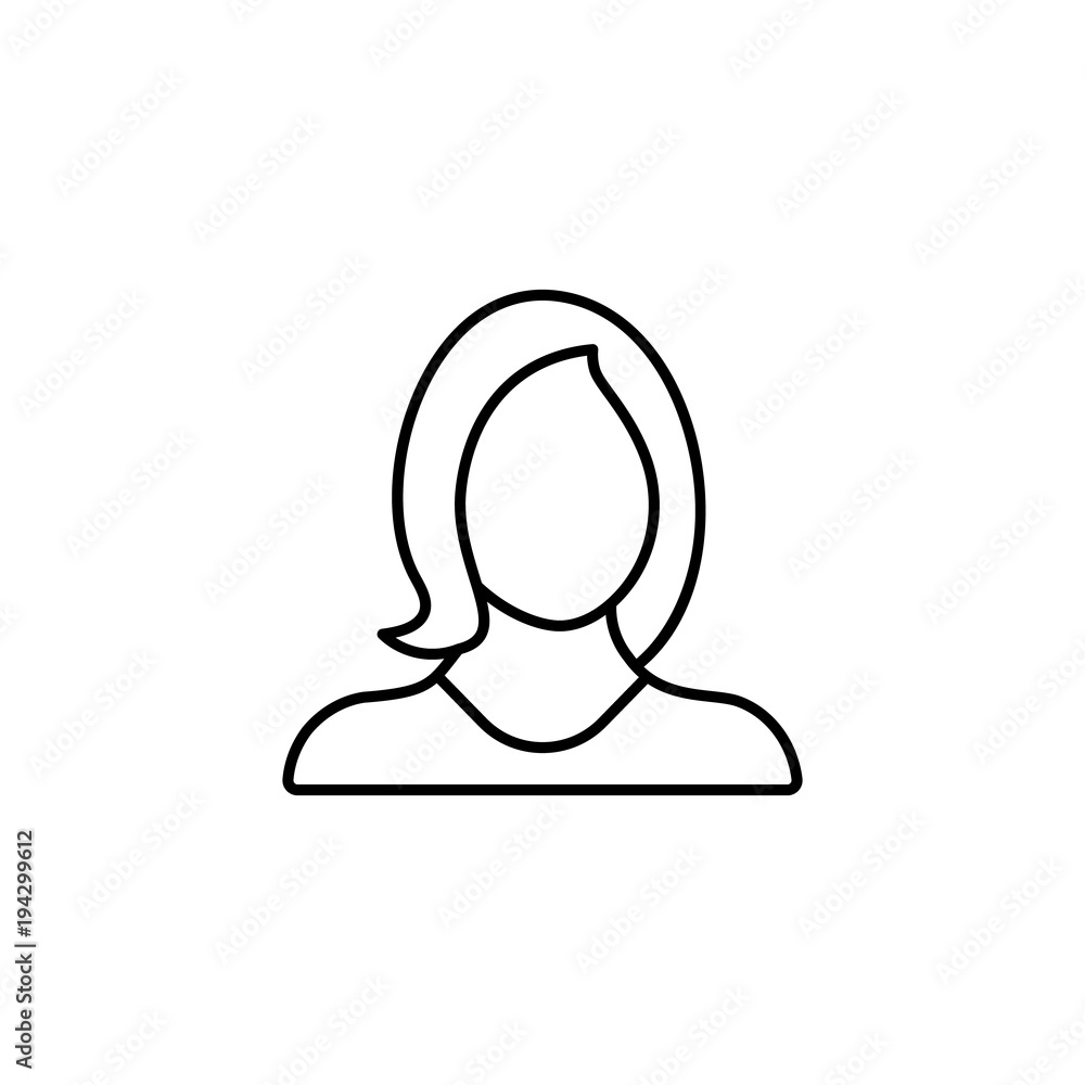 User Account Icon Female