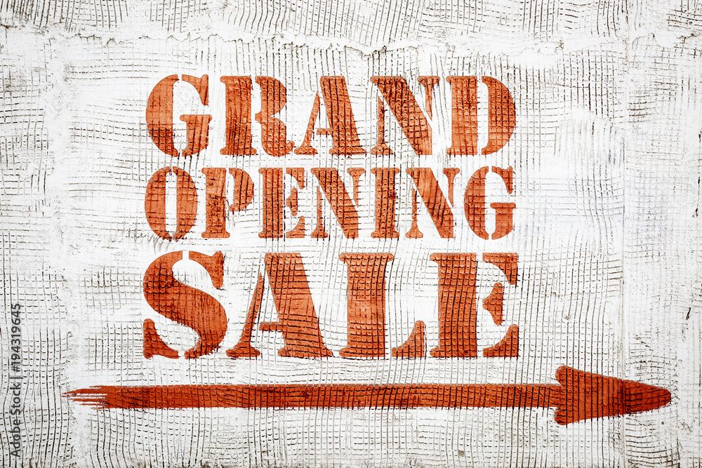 Grand Opening Sale Logo