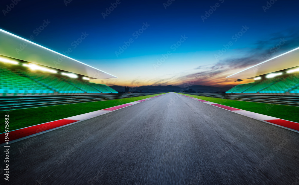 Empty Race Track Wallpaper