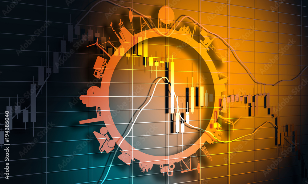Forex candlestick pattern. Trading chart concept. Financial market ...