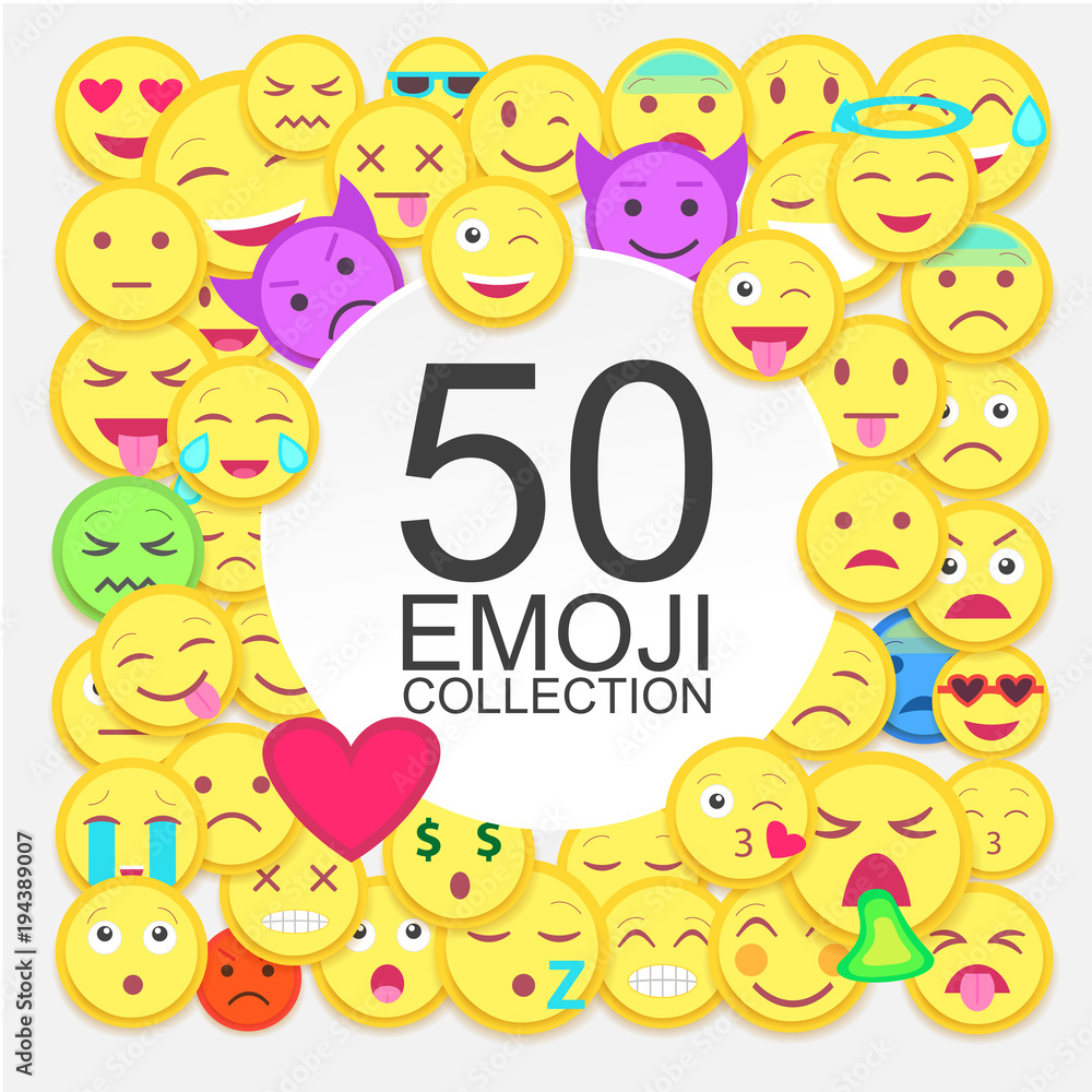 Fototapeta mapa świata dla dzieci Emodji Icon Set. Emoticon for chat ... Fototapeta mapa świata dla dzieci Emodji Icon Set. Emoticon for chat ...