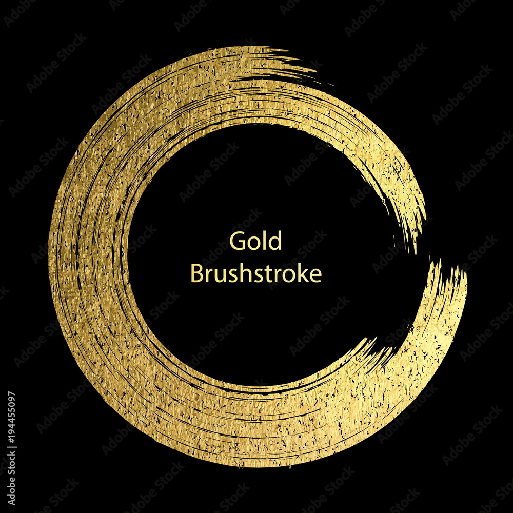 Gold round design templates for for poster, brochure, invitation, cover ...
