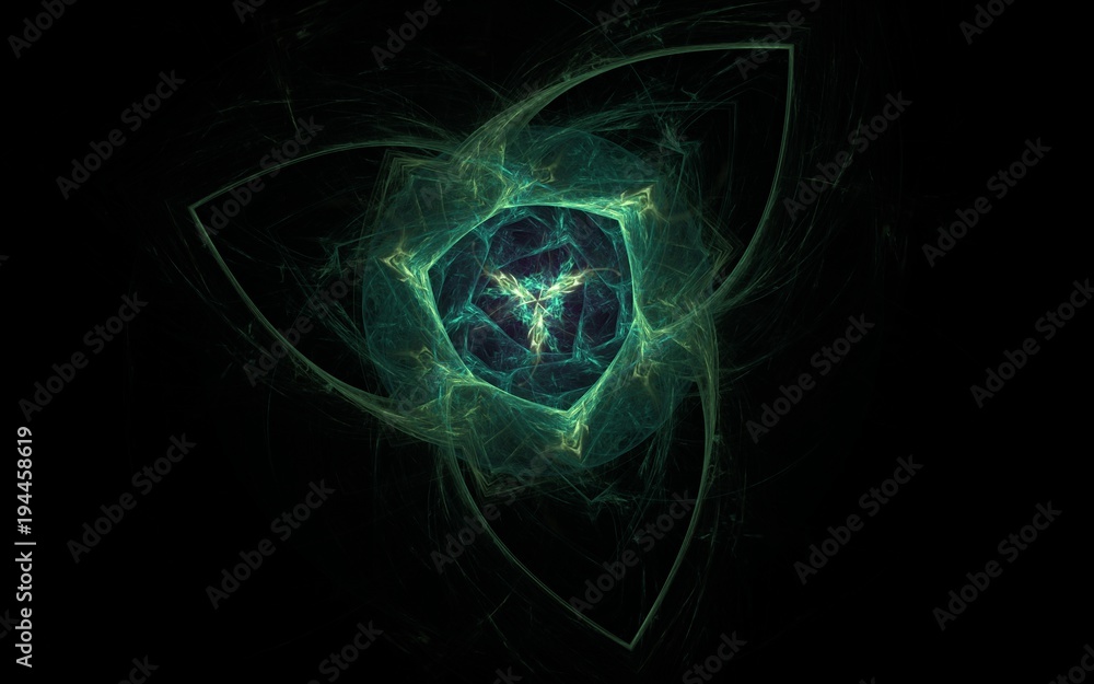 digital generated image in the form of abstract geometric shapes of ...