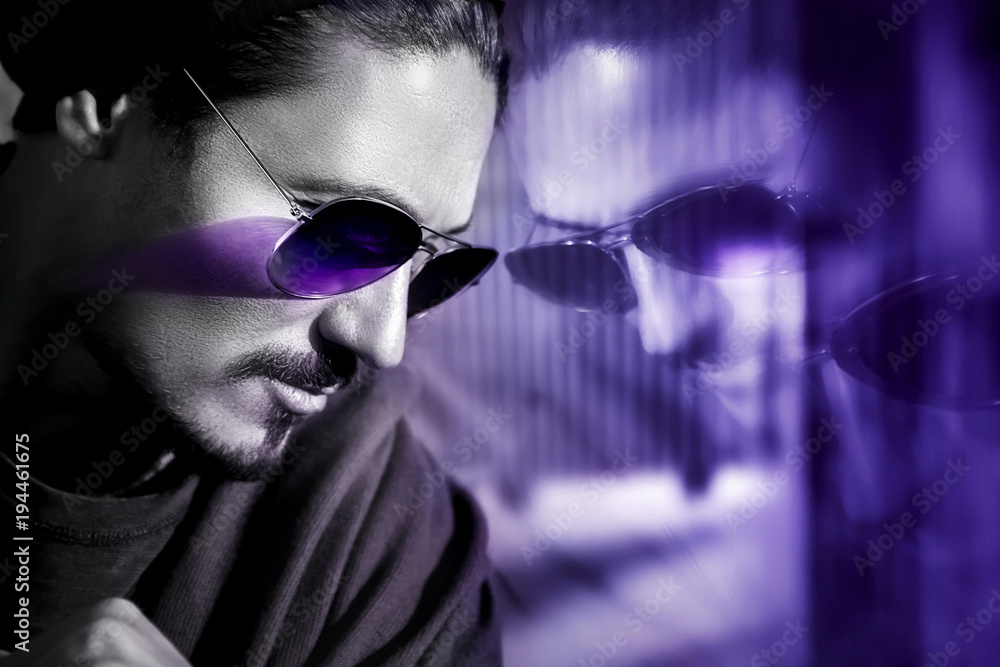 Sunglass Reflection Black And White