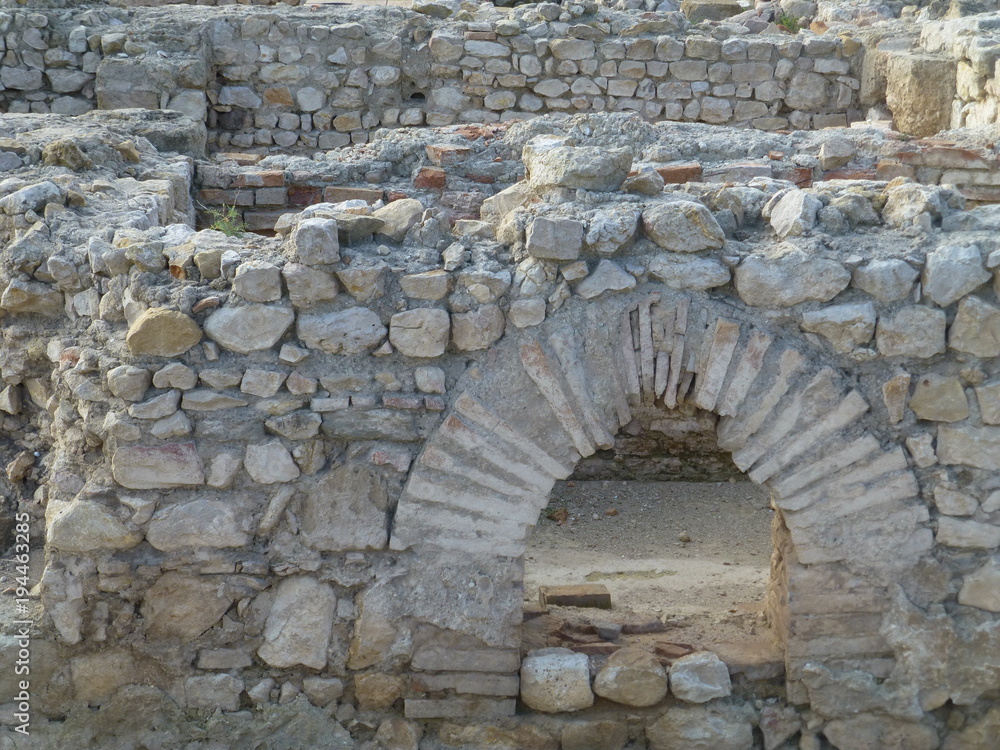 Yacimiento de Empúries (L'Escala) en Cataluña,España. El único ...
