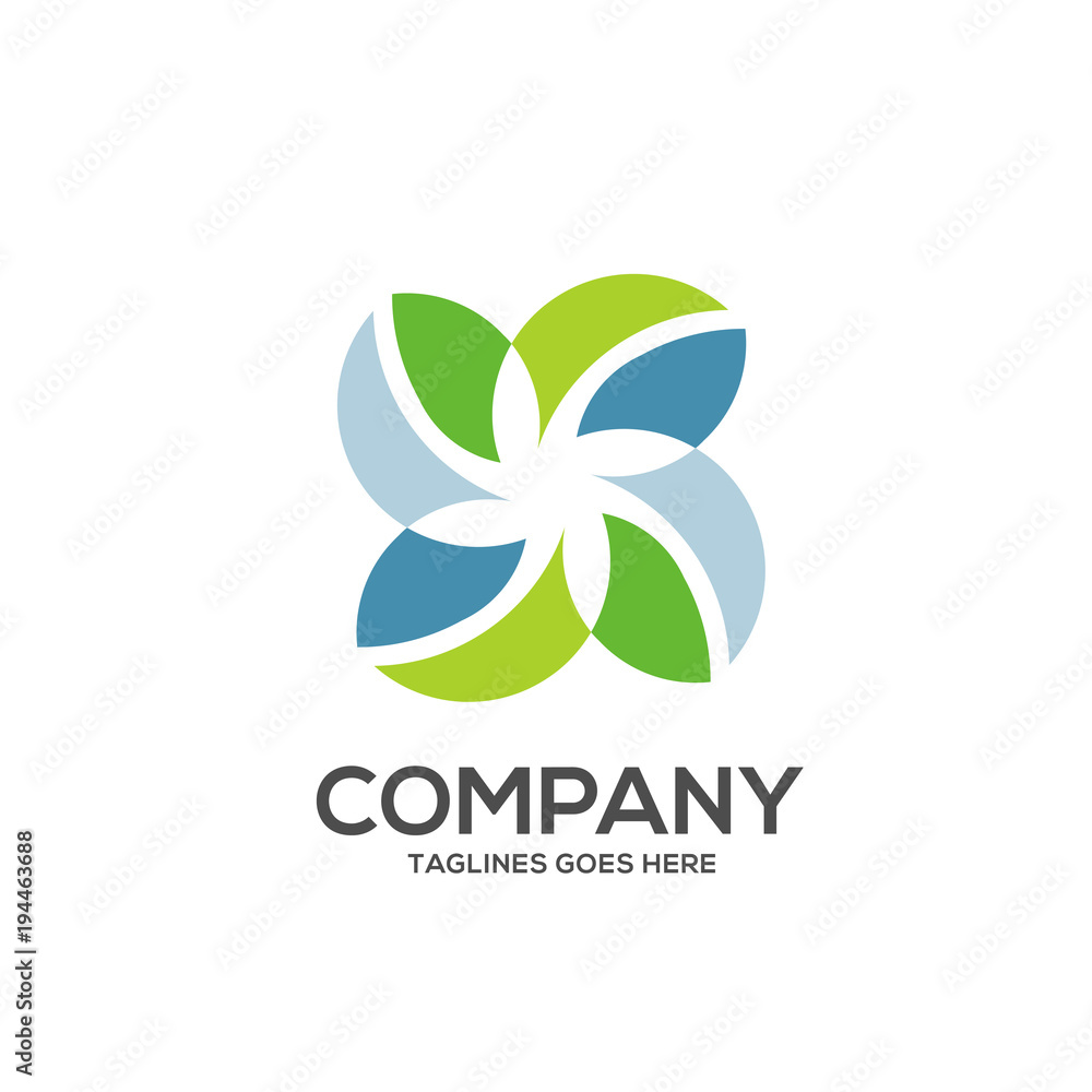 Eco environment green leaf nature community logo vector, Nature green ...