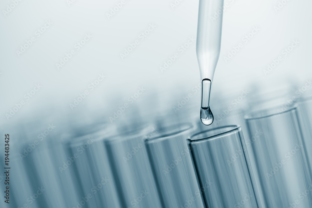 science laboratory test tubes , lab equipment for research new medical ...