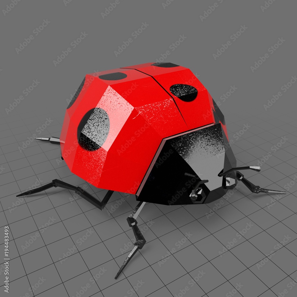 Stylized ladybug Stock 3D asset | Adobe Stock