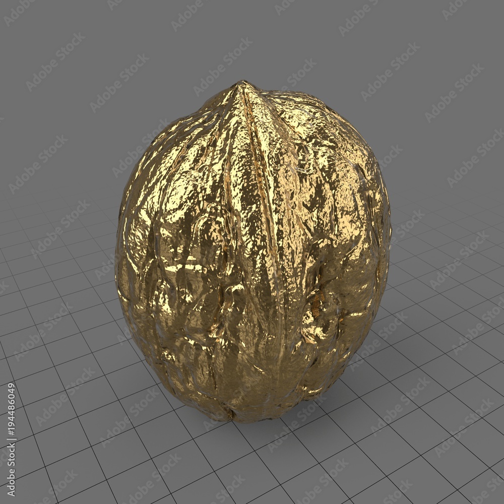 Decorative metal walnut Stock 3D asset | Adobe Stock