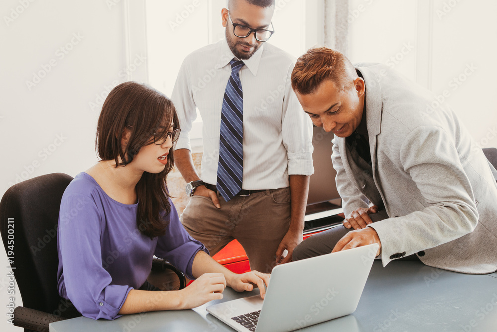 Young employees arguing about strategy at meeting Stock Photo | Adobe Stock