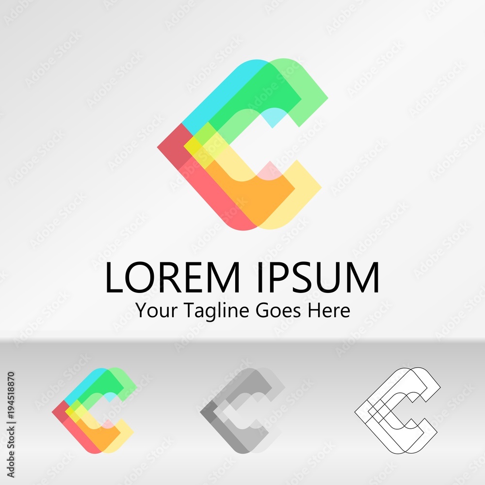 Colorful Letter C Logo .Creative Vector Logo Template Design Ideas for ...