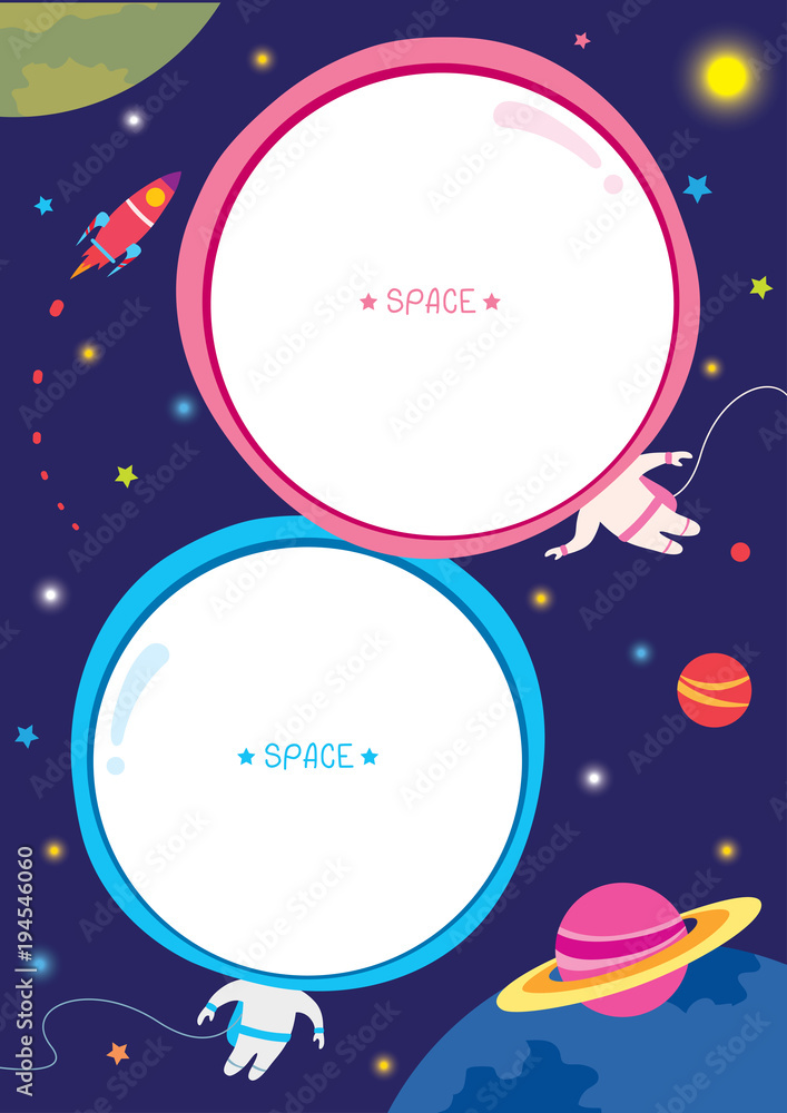 Space Galaxy Frame Backgrond