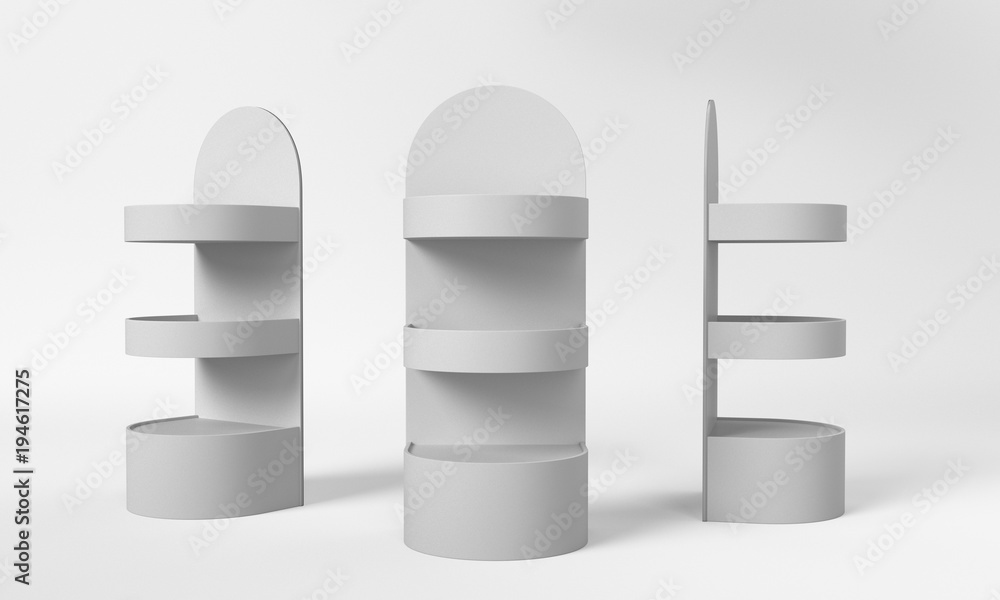Round Product Display Shelf Stock Illustration | Adobe Stock