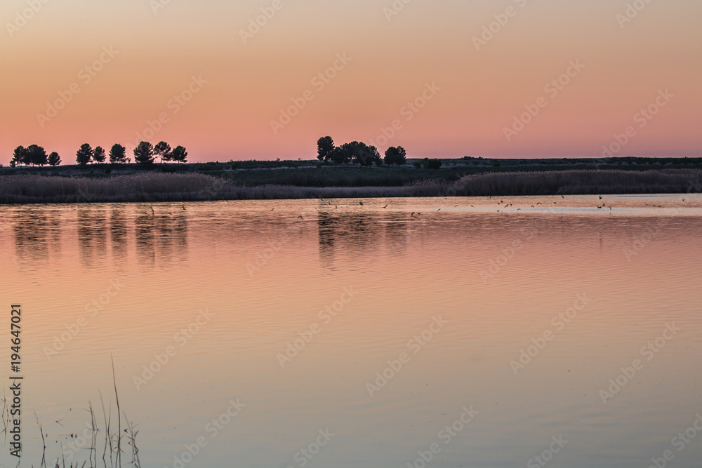 The Taray de Queros lagoon is located on a wide plain covered with ...