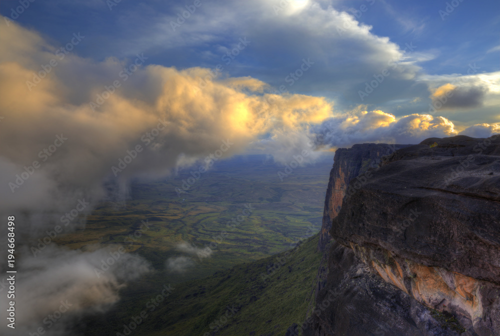 Kukenan Tepui in Venezuela, Canaima National Park. Stock Photo | Adobe ...