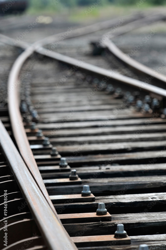 Trains transport rail aiguillage Stock Photo | Adobe Stock