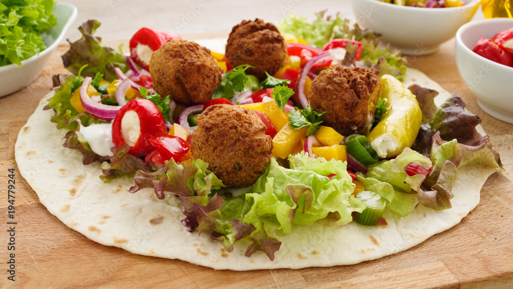 Falafel Dürüm Stock Photo | Adobe Stock