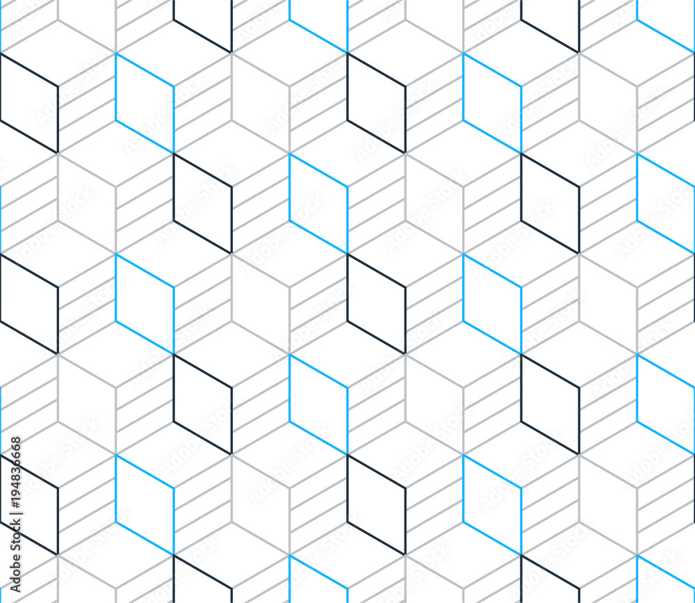 Black line pattern on white, seamless backdrop, minimalistic design ...