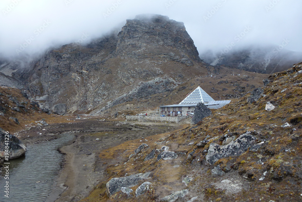 The EVK2CNR laboratory, the "Italian Pyramid" research center, Lobuche ...